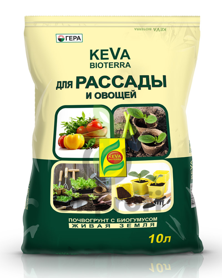 Грунт Гера Keva Bioterra для рассады и овощей, 10 л купить с доставкой ...
